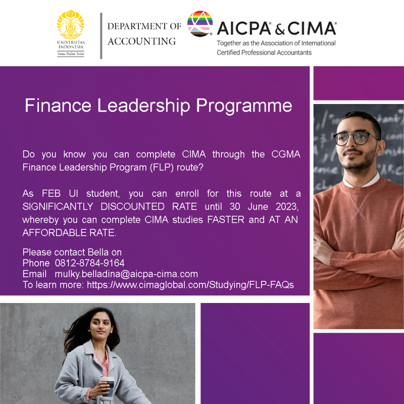Finance Leader Programme Department of Accounting - Faculty Economics ...