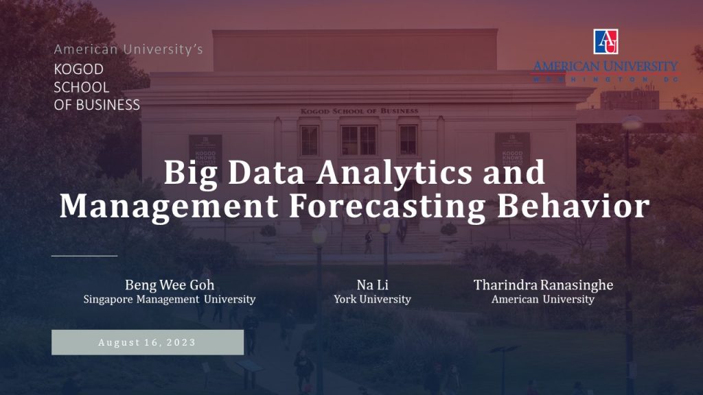 Workshop Big Data by Tharindra Ranasinghe, Ph.D Department of ...