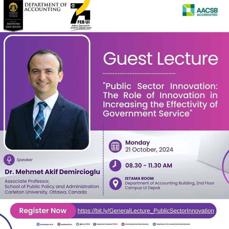 [General Lecture] Dr. Mehmet Akif Demircioglu Department of Accounting ...